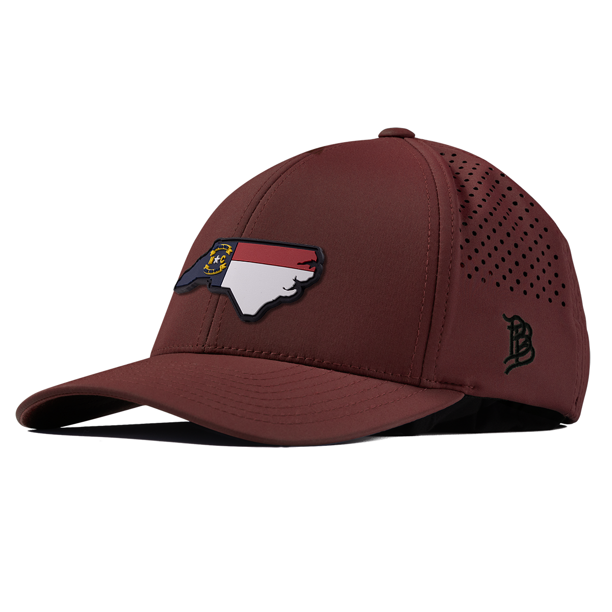 North Carolina 12 Pvc Curved Performance Premium Headwear Branded Bills
