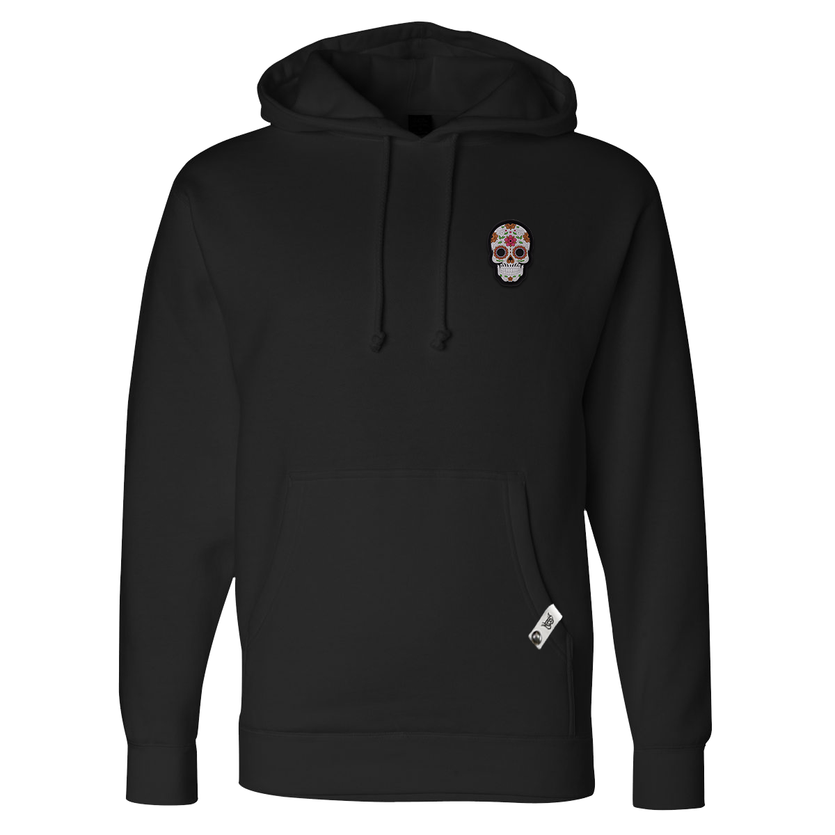 Flower Skull PVC Hoodie | Premium Apparel | Branded Bills